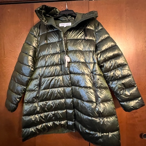 Nine West | Jackets & Coats | Nine West Xxl Puffer Coat Nwt Ret 4 Dark ...